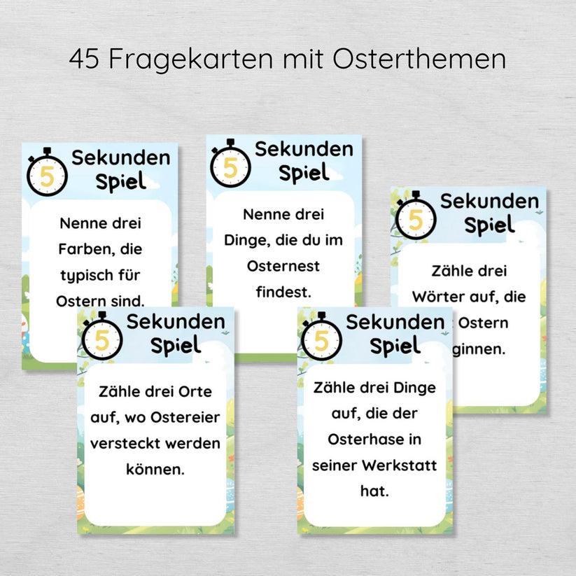 5 Sekunden Ostern Spiel für Kinder – LittleLinchen