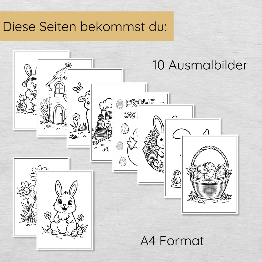 25 Ostern Rätsel und Ausmalbilder für Kinder – LittleLinchen